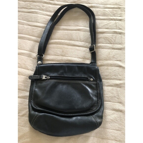 Fossil | Bags | Fossil Black Leather Small Crossbody Bag Purse ...